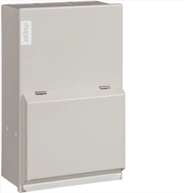 Hager VML202RK 2-Way Consumer Unit w- 63A Switch Discon. & Round Knock