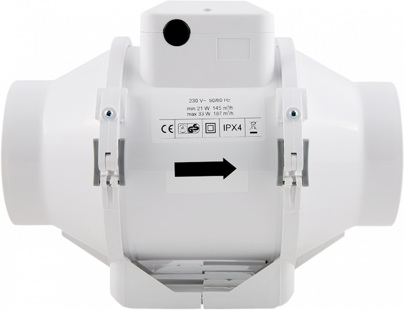 Xpelair XIMX100 100mm Inline Mixed flow Duct Fan